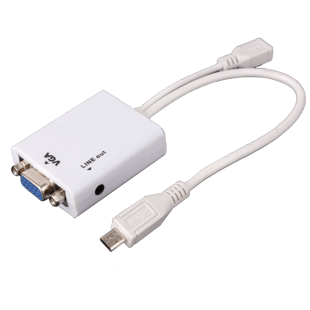 2B CV038 Micro To VGA + Audio Converter