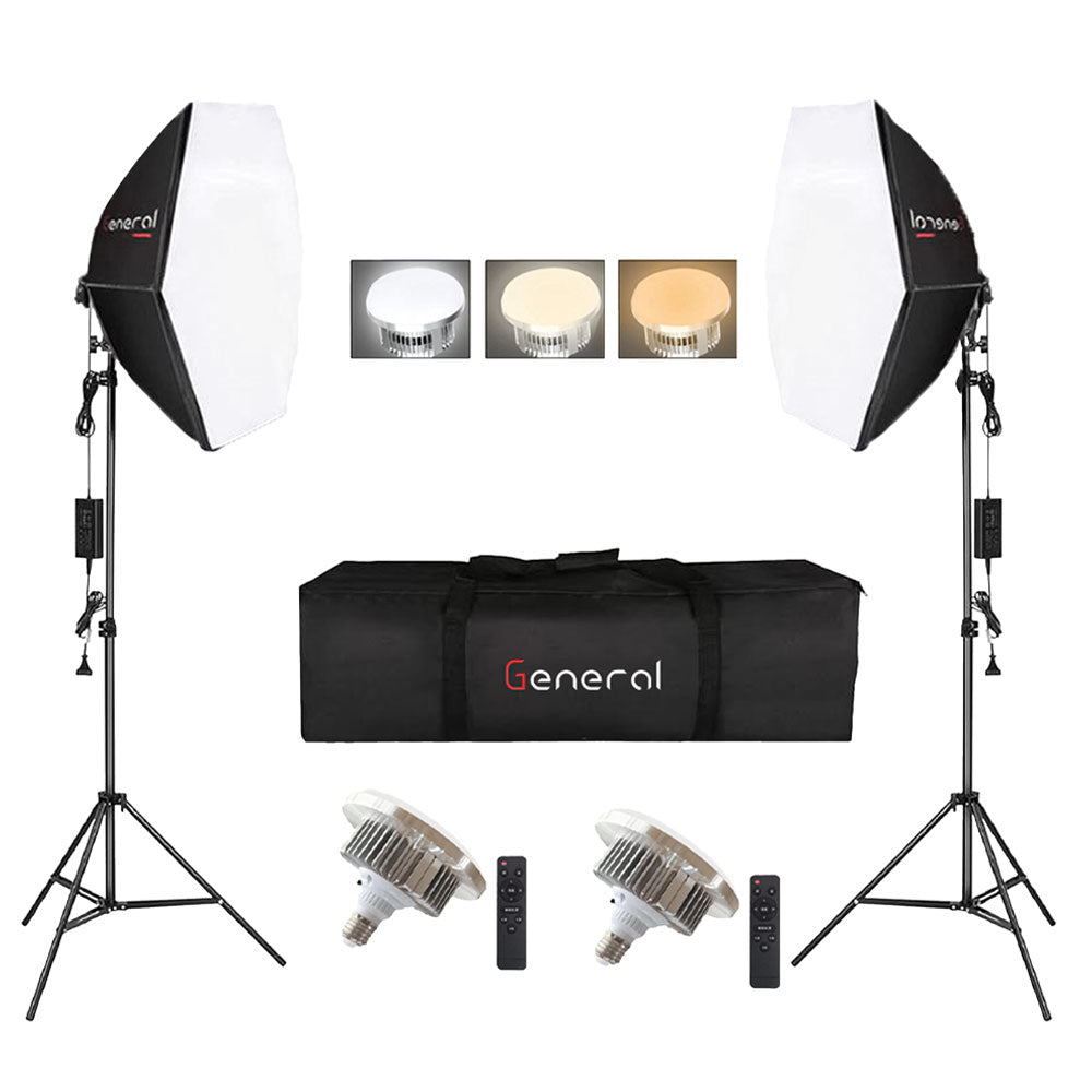 General Light Octa KIT2PC 60CM Kit Softbox With 2 Lamp 150W