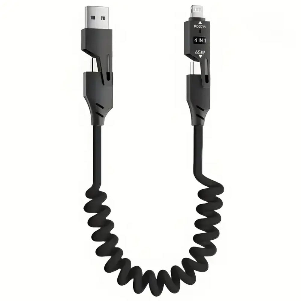 Gerlax D41 USB + Type-C To Type-C + Lightning 4in1 Cable 65W