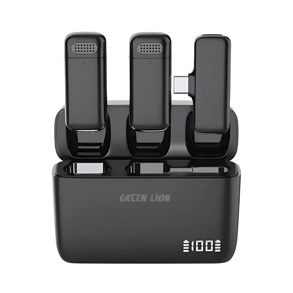 جرين ليون ثنائي القناة بمنفذ تايب سي 2.4 جيجاهرتز Duo Cast GNDCTWMICLCBK