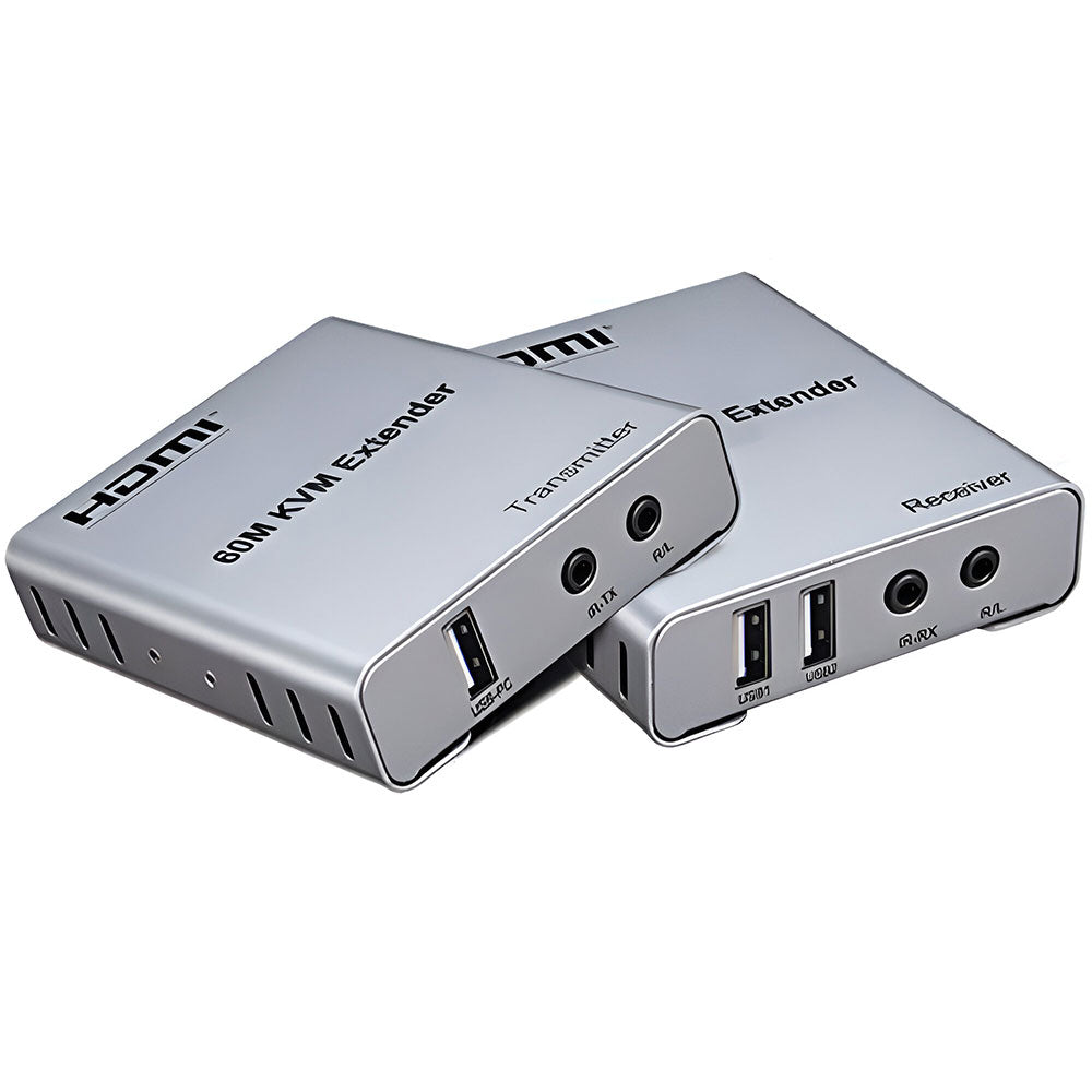 HDMI KVM Extender By Lan 60m With Audio | kimo store