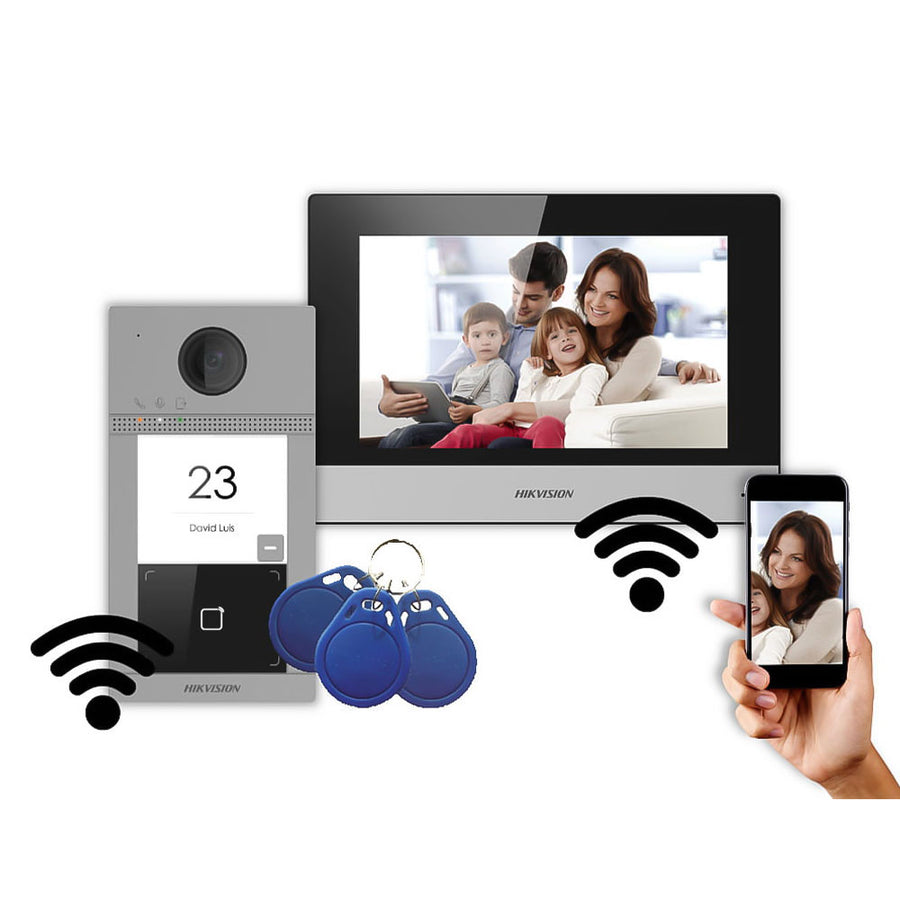 Hikvision DS-KIS604-P(C) IP Video Intercom Kit | Kimo Store