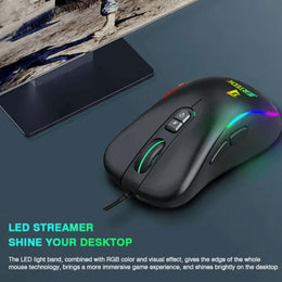 Jertech XP13 GUNS Macro Pro Rainbow Wired Gaming Mouse