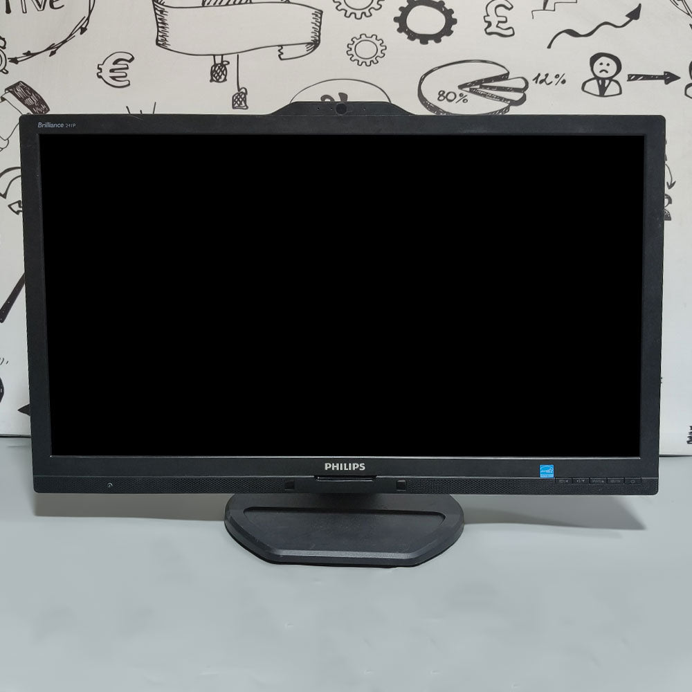 Philips 241P 24 Inch LED FHD HDMI + Cam Monitor Original Used