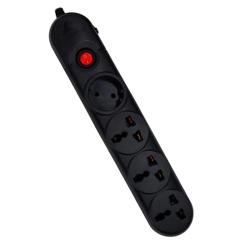 SystemMax SMPG-4P 4Port Power Strip 2500W 2m - Black
