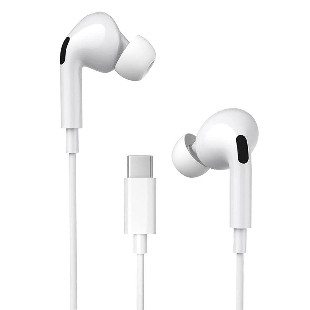 Baci IEC Type-C Earphone - White | Kimo Store Electronics
