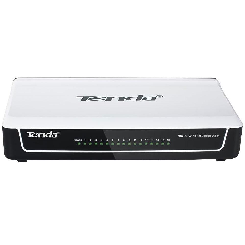 Tenda S16 Unmanaged Desktop Switch 16 Ports 10/100Mbps
