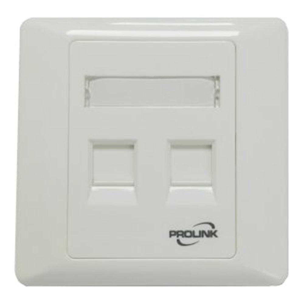Prolink 2 Port UK Type Faceplate